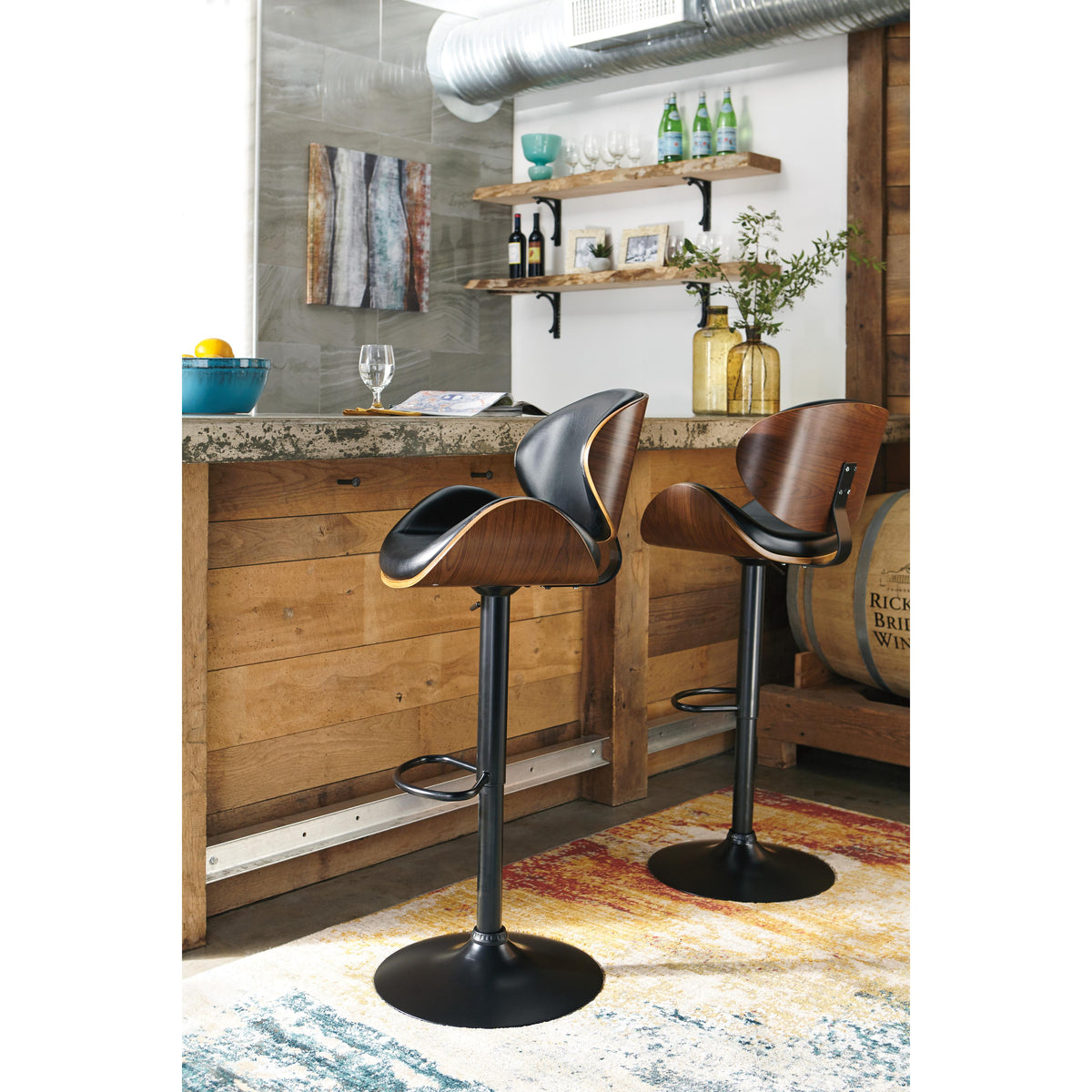 Signature Design by Ashley Bellatier Adjustable Height Stool D120 530